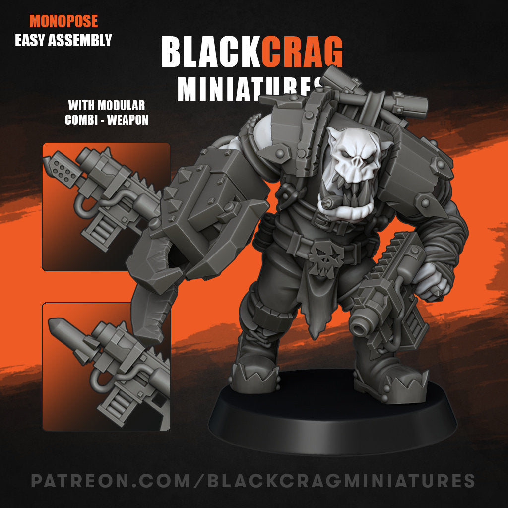 Orc Rocket Ladz - Space Orcs - Malicious Miniatures