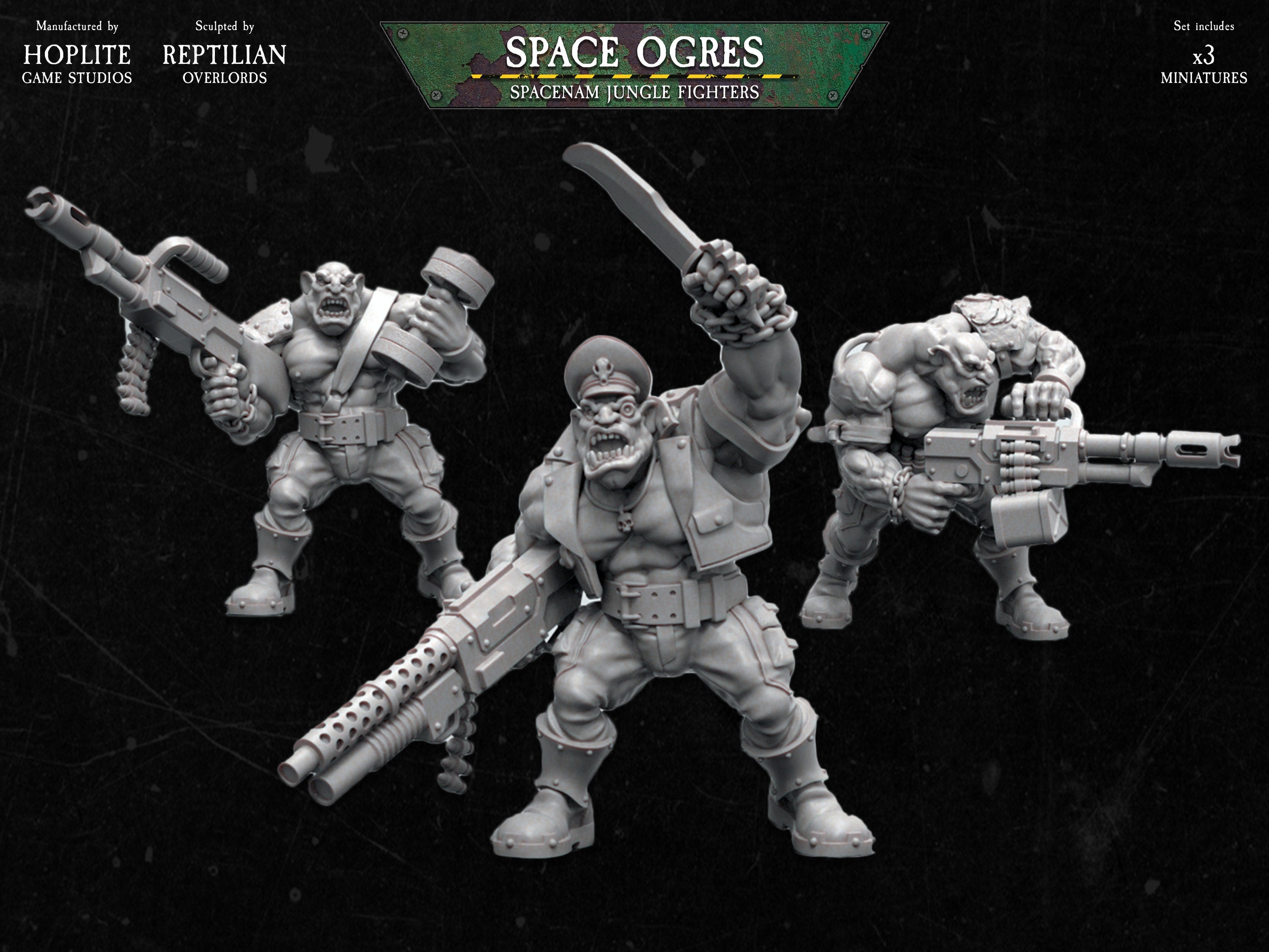 Spacenam: Space Ogres | Reptilian Overlords | 32mm