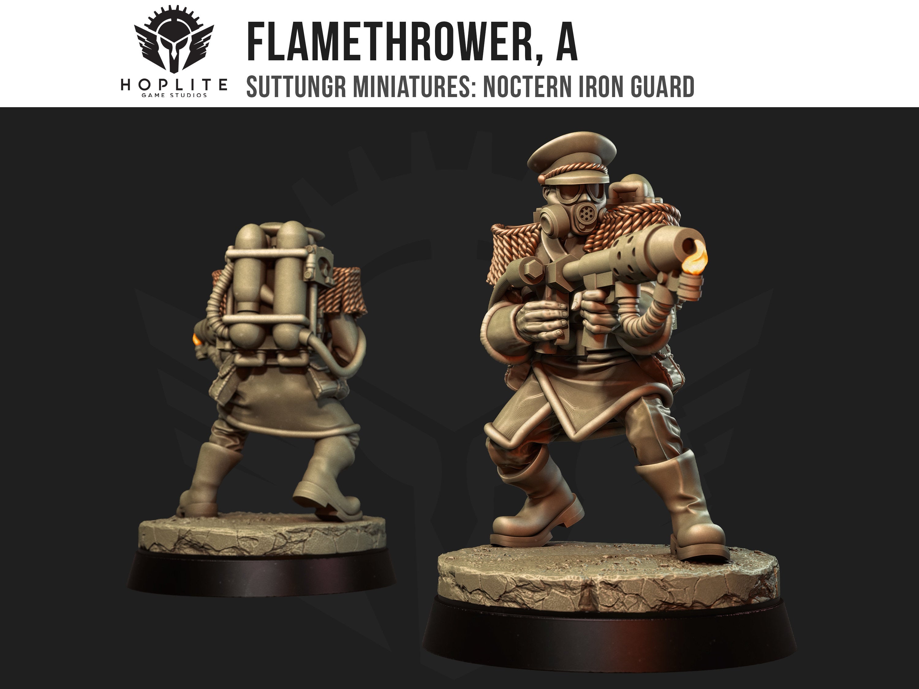 Flamethrower, A - Noctern Iron Guard - Mordian - Grimdark Future - Sut